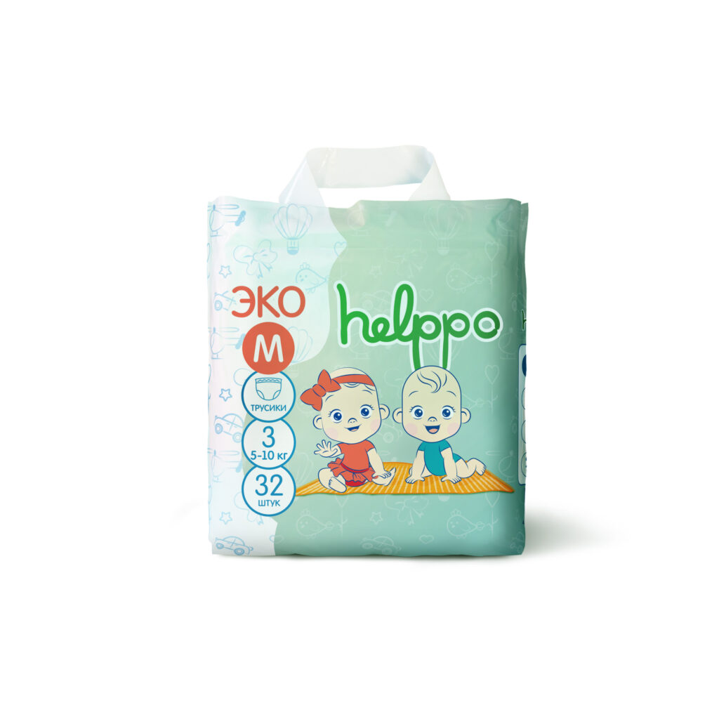 Подгузники Helppo Эко M